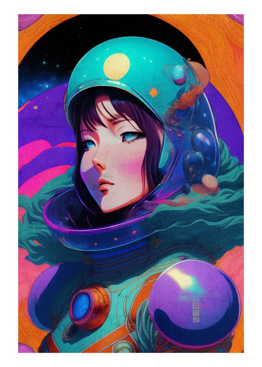 'astronaut women' Poster, picture, metal print, paint by riyadi elyas ...