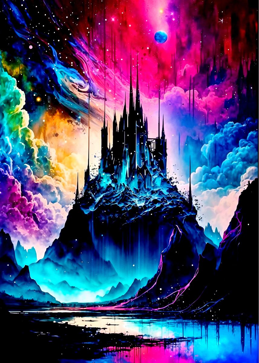 'Colorful Landscape' Poster, picture, metal print, paint by Romos Xavi ...