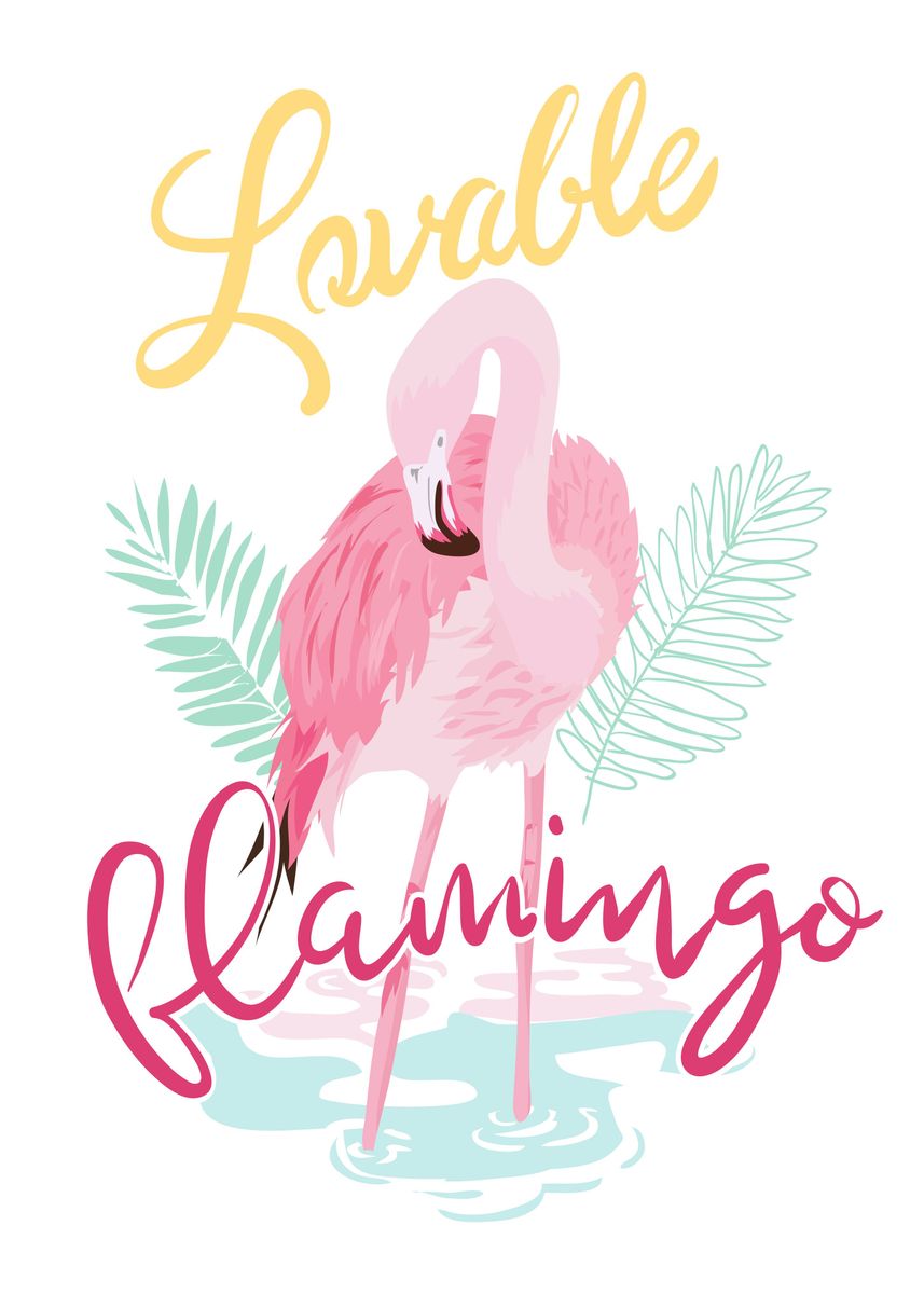 'Flamingo' Poster by Lloyd Studio | Displate