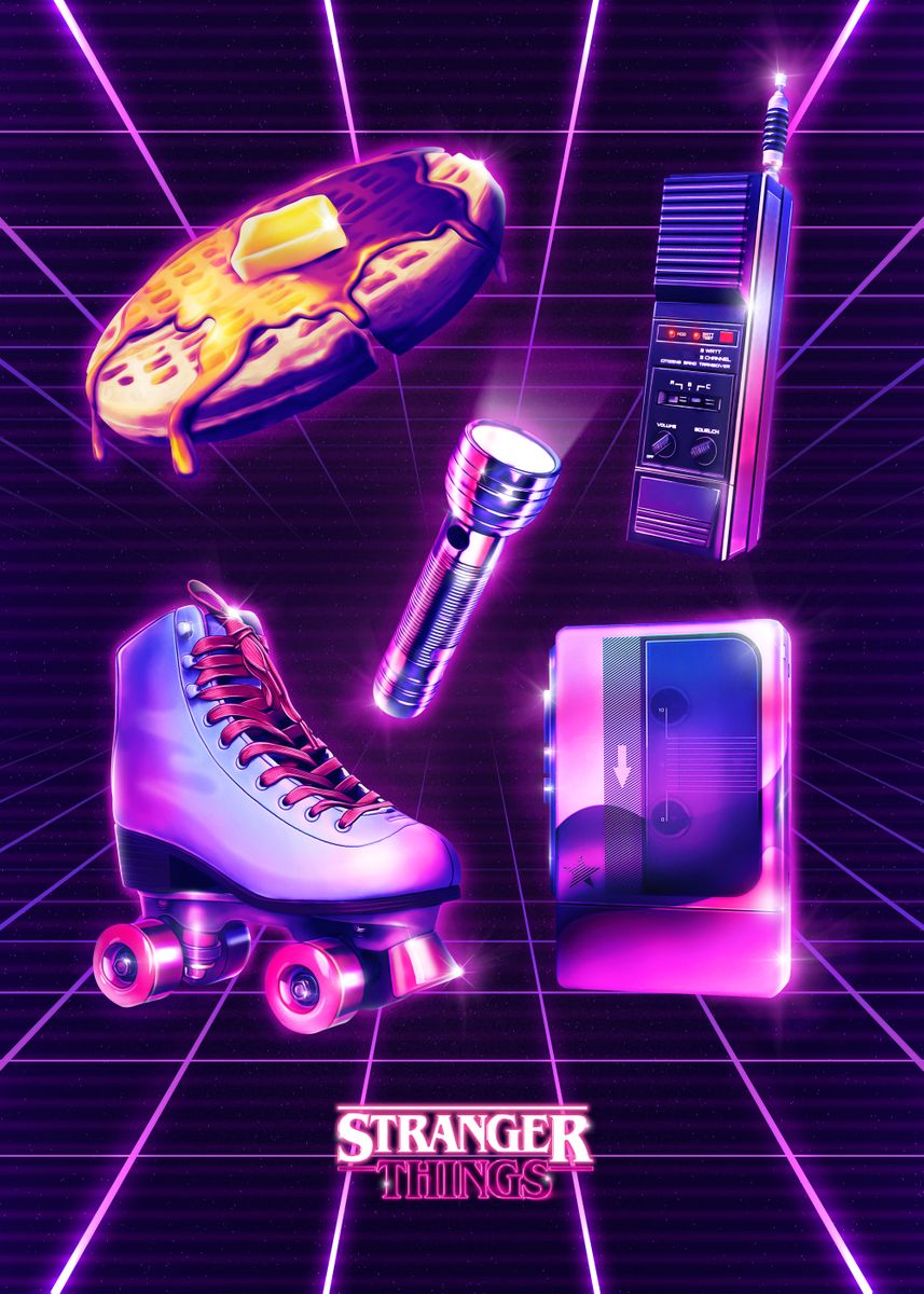 'Icons' Poster, picture, metal print, paint by Stranger Things Series ...