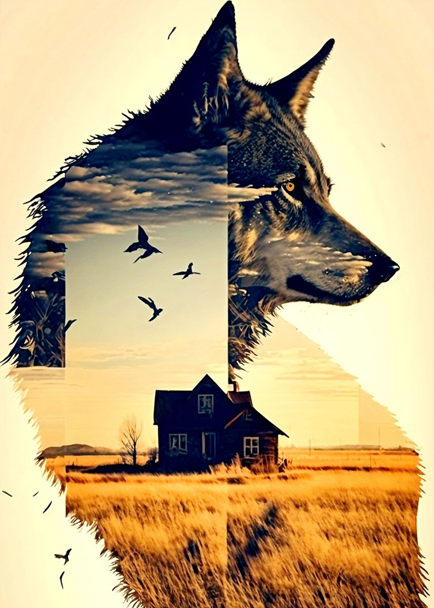 'Wolf' Poster, picture, metal print, paint by Bioen King | Displate