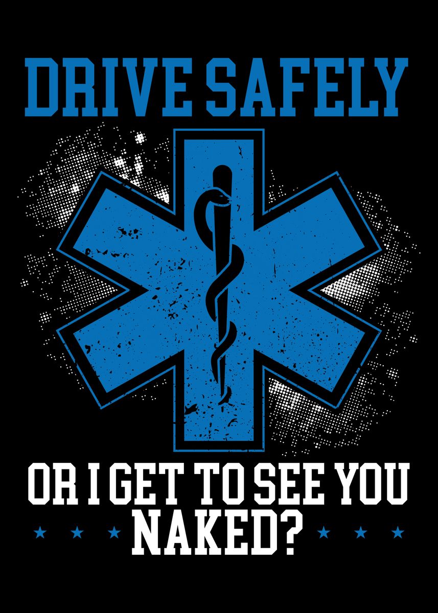 'Drive safely' Poster, picture, metal print, paint by BeMi | Displate