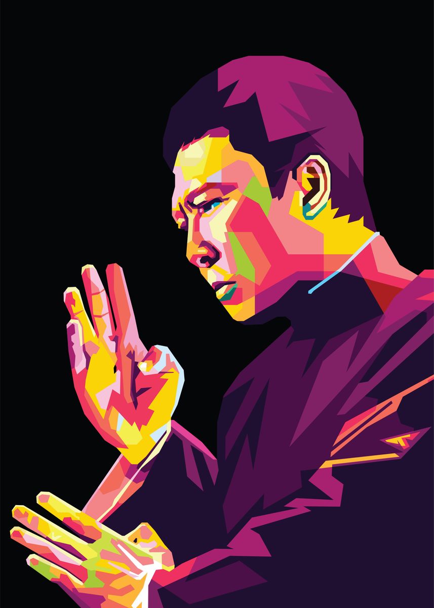 'ip man in pop art' Poster, picture, metal print, paint by Aminuddin ...