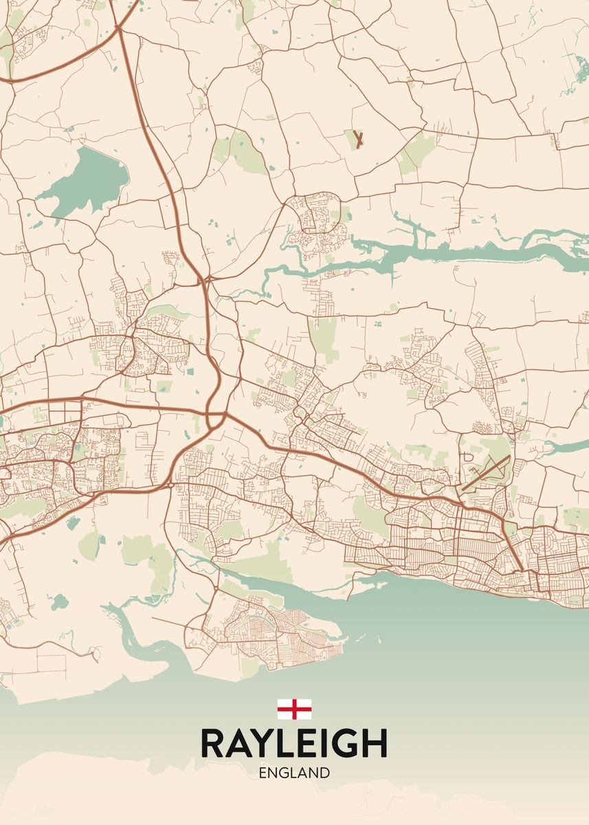 'Rayleigh UK' Poster, picture, metal print, paint by IMR Designs | Displate