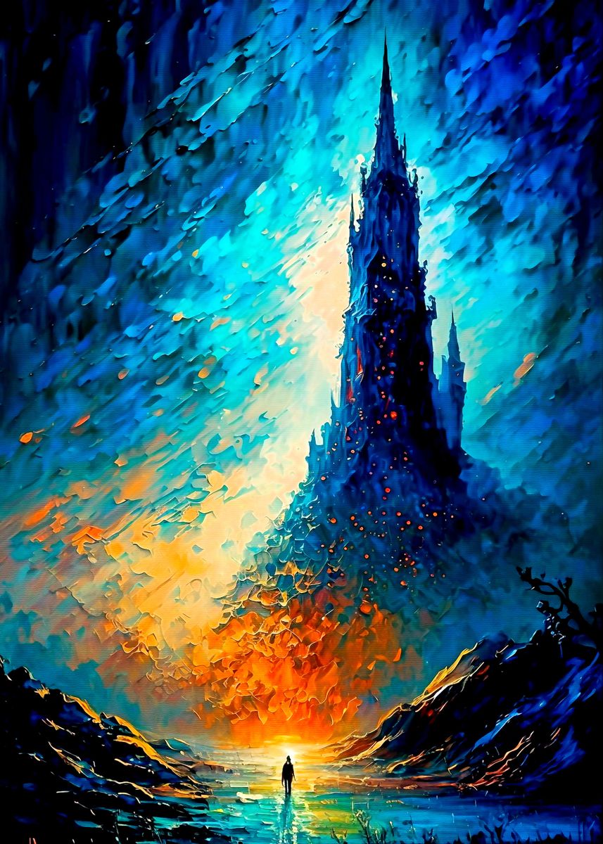 'Colorful Landscape' Poster, picture, metal print, paint by Romos Xavi ...