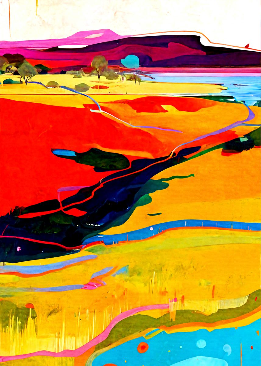 'Abstract Painting' Poster by huy bui | Displate