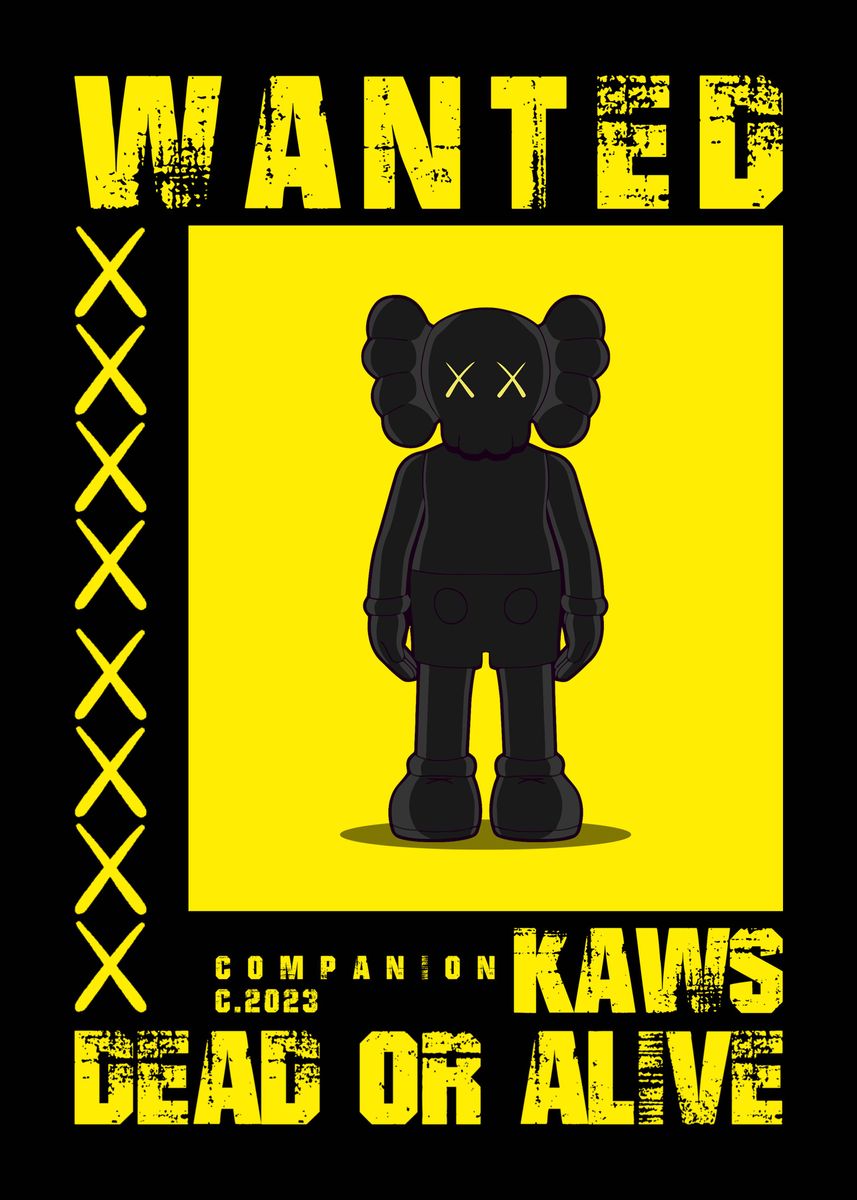 'black kawss' Poster, picture, metal print, paint by Ways Shops | Displate