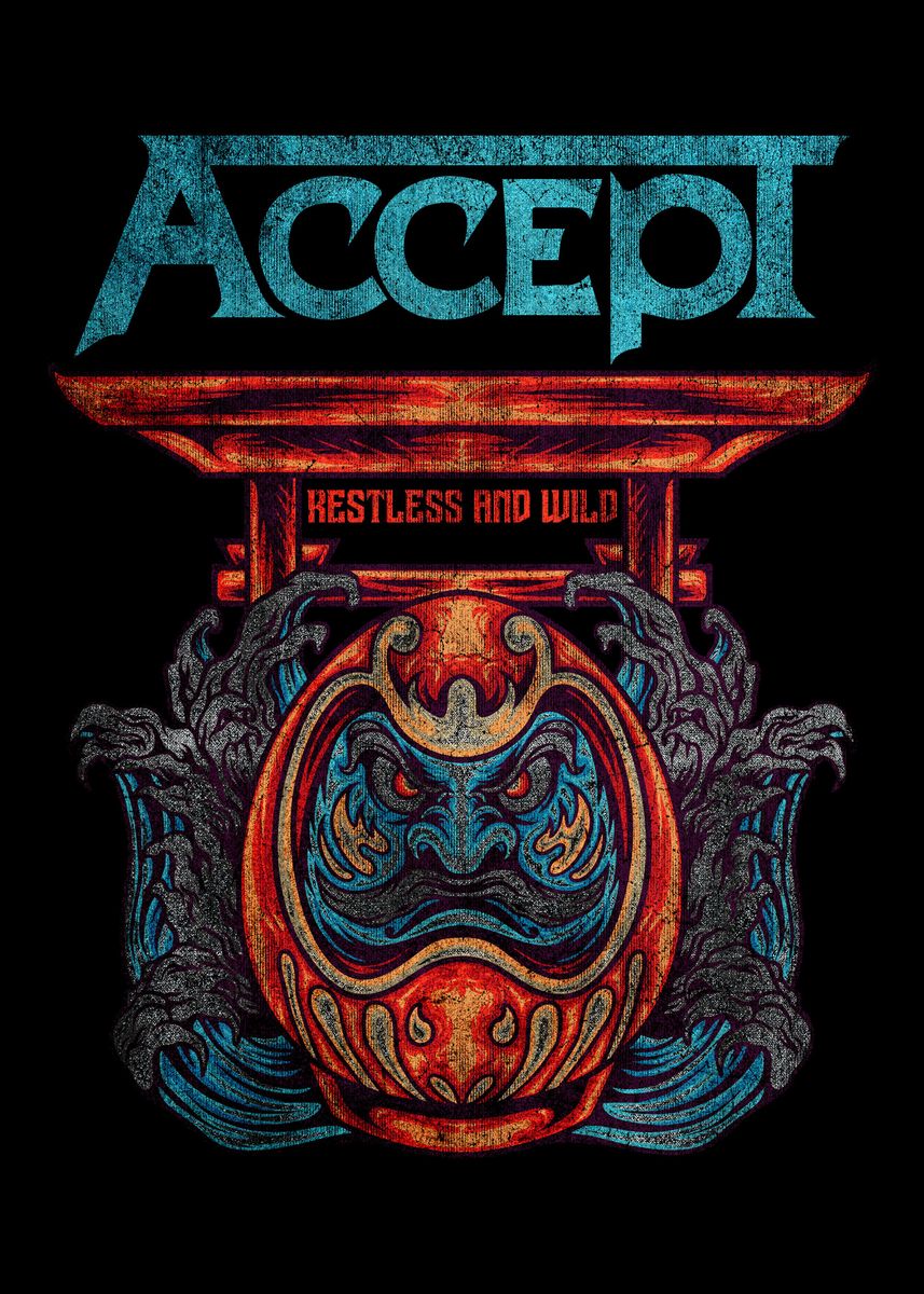 'Anthemic Accept' Poster, picture, metal print, paint by Khatarina ...