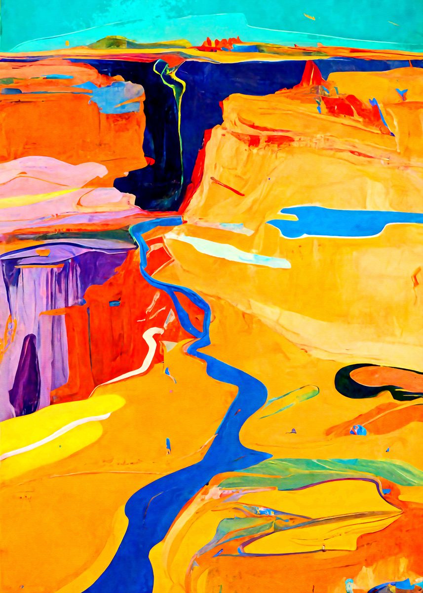 'Abstract Painting' Poster, picture, metal print, paint by huy bui ...