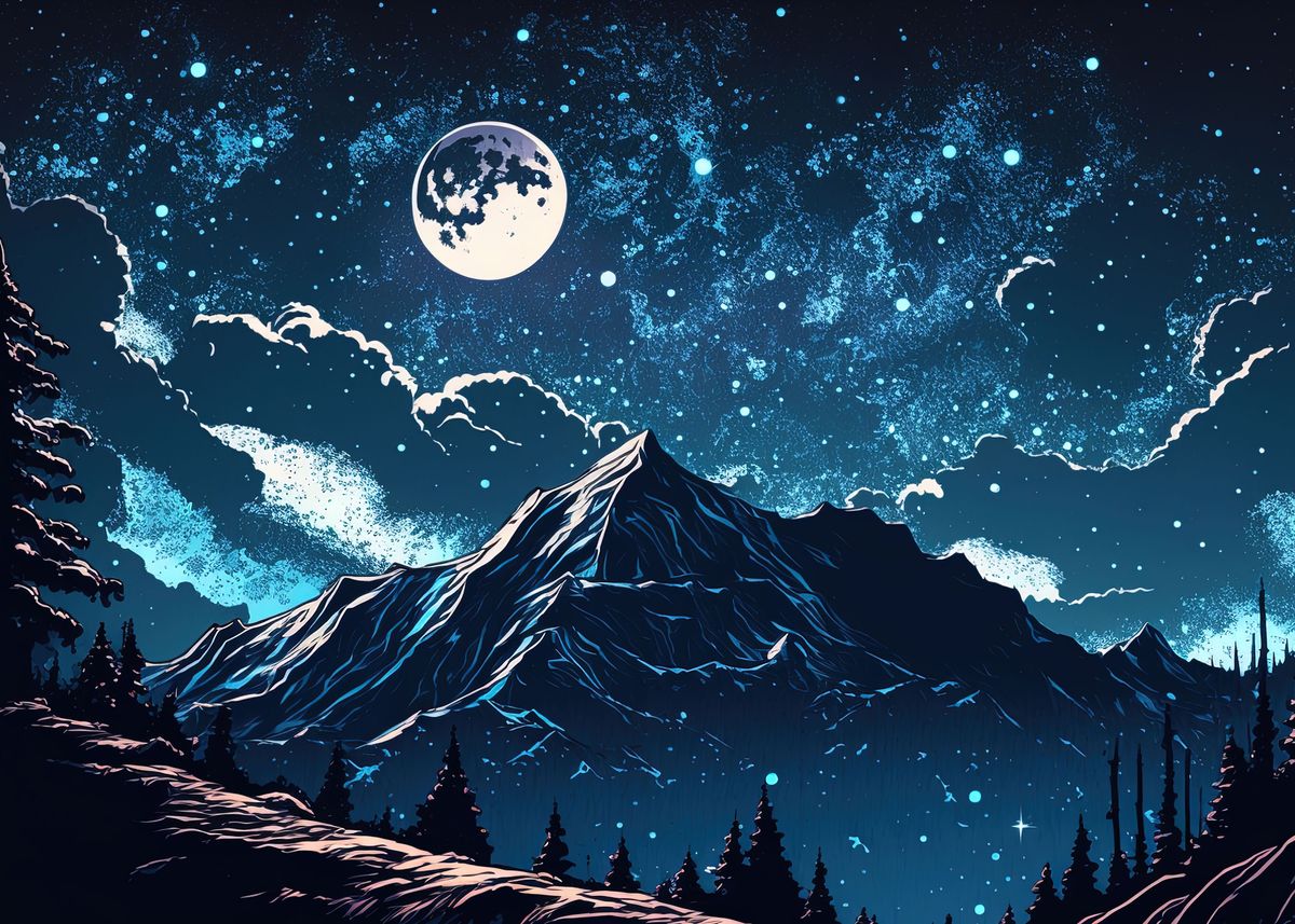 'Moon' Poster by Dais aisy310115 | Displate