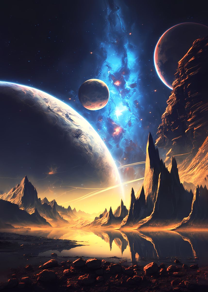 'Universe Infinity' Poster by Luong Phat | Displate