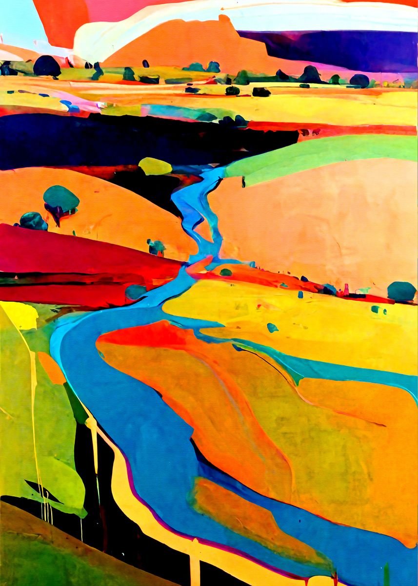 'Abstract Painting' Poster, picture, metal print, paint by huy bui ...