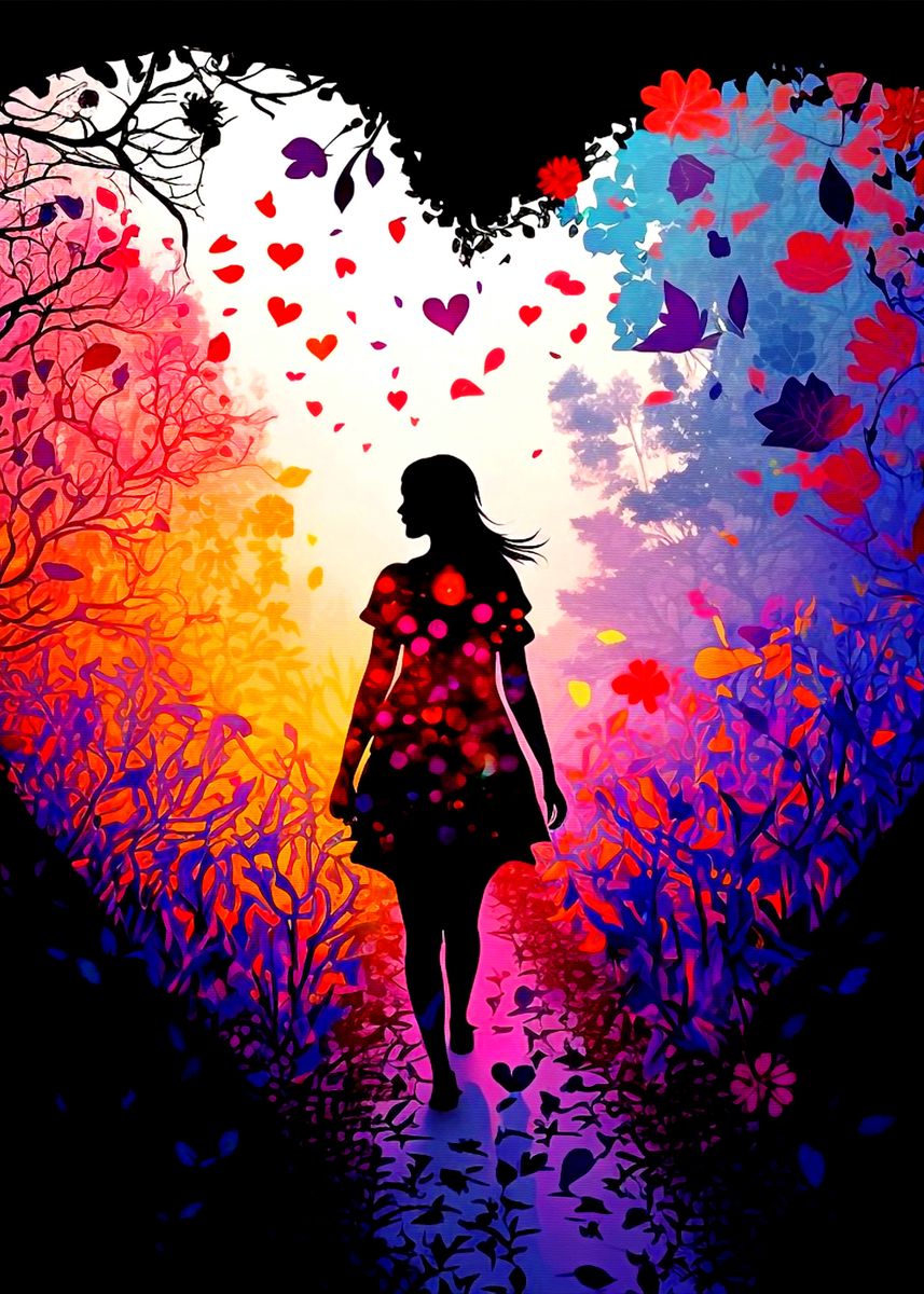 'Love' Poster, picture, metal print, paint by khac tran | Displate