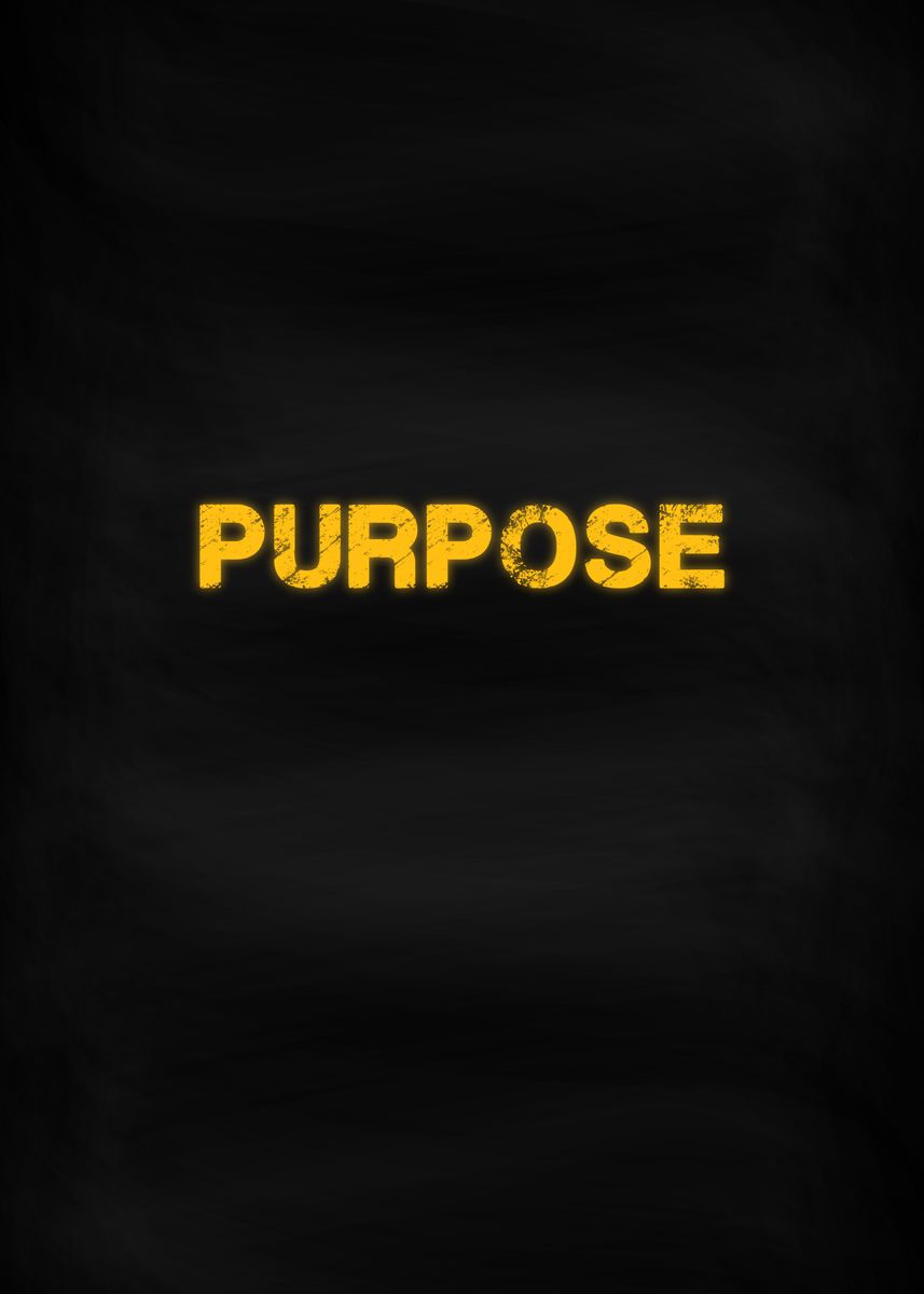 'Purpose Motivation Word' Poster, picture, metal print, paint by ...