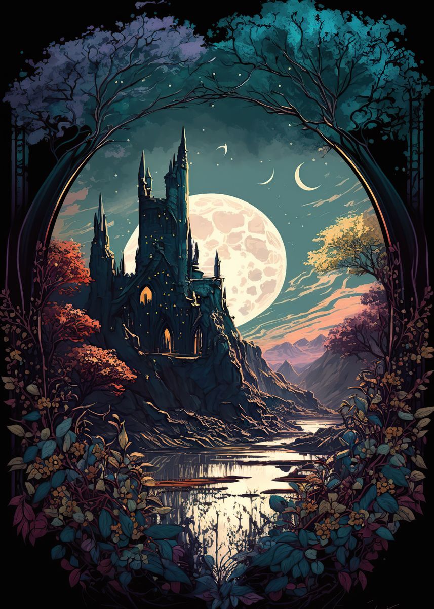 'castle ' Poster by Yannis Denton | Displate