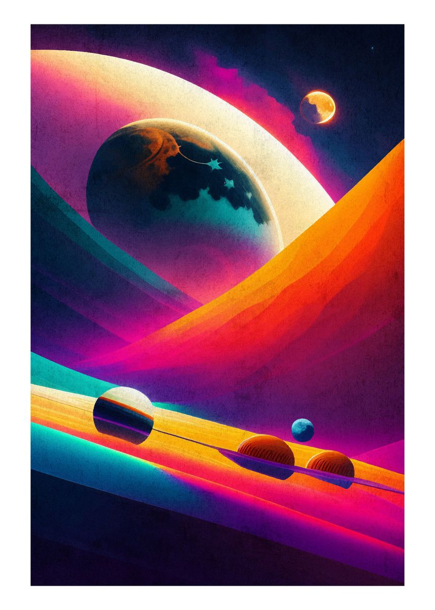 'planet' Poster, picture, metal print, paint by JURUTENX STD | Displate