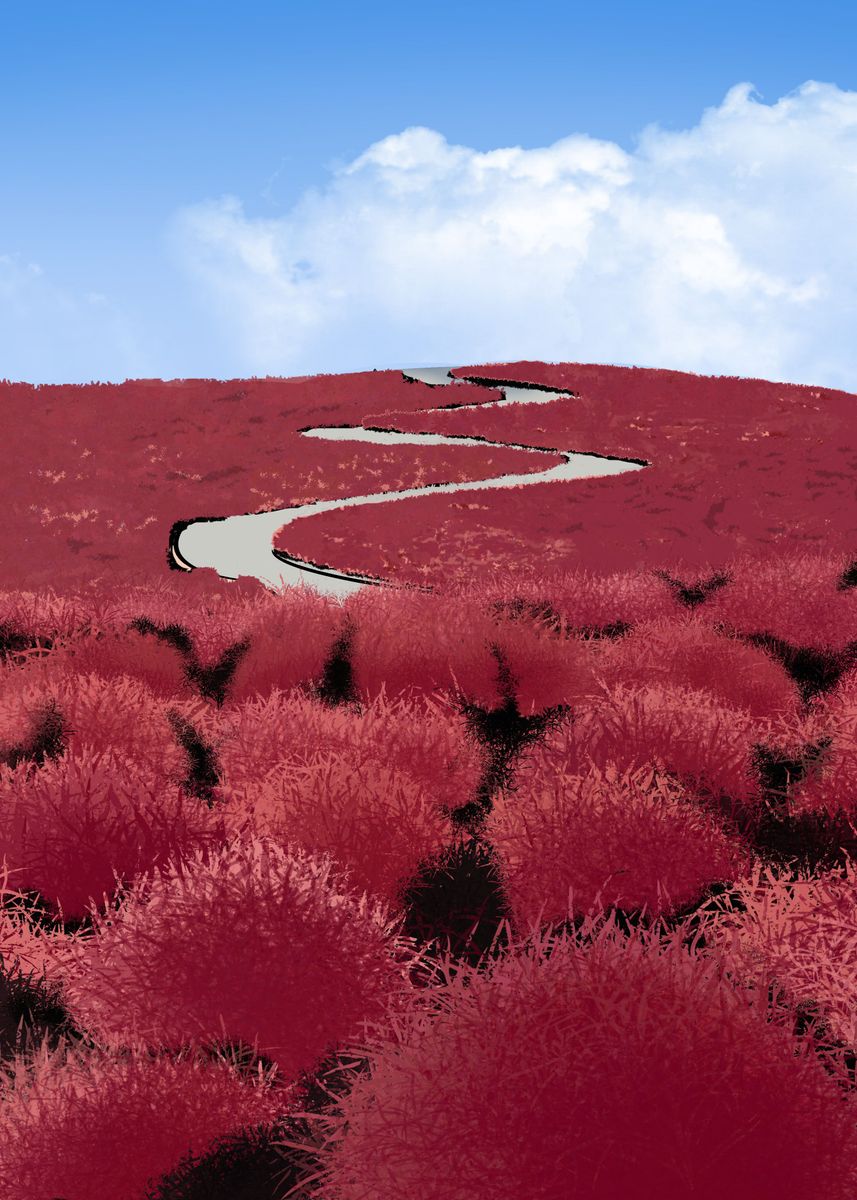 'Hitachi Seaside Park' Poster, picture, metal print, paint by Estetic ...