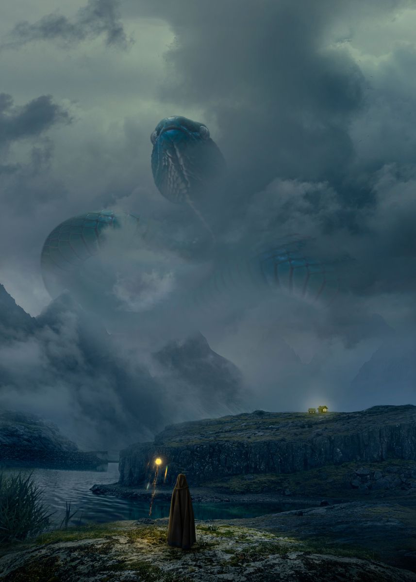 'The Lonely Light' Poster, picture, metal print, paint by KC Lynn ...