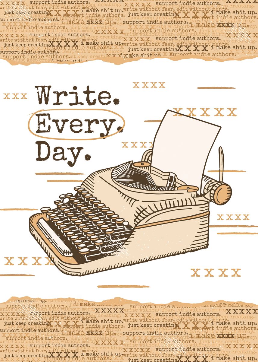 'Typewriter Machine' Poster, picture, metal print, paint by Cool Worker ...