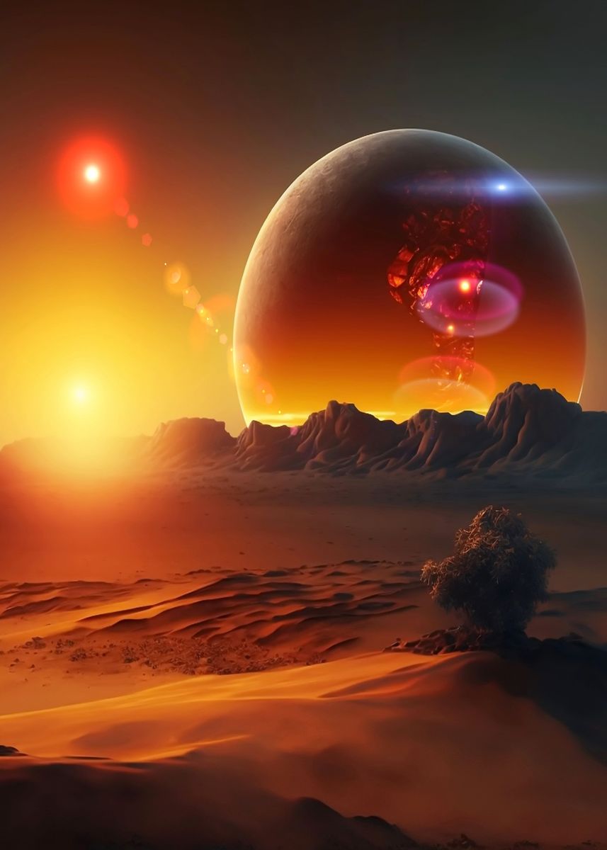 'Moon' Poster, picture, metal print, paint by Anime62 Art73 | Displate