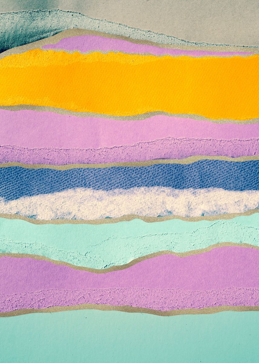 'Expressive collage 2' Poster, picture, metal print, paint by Vitor ...