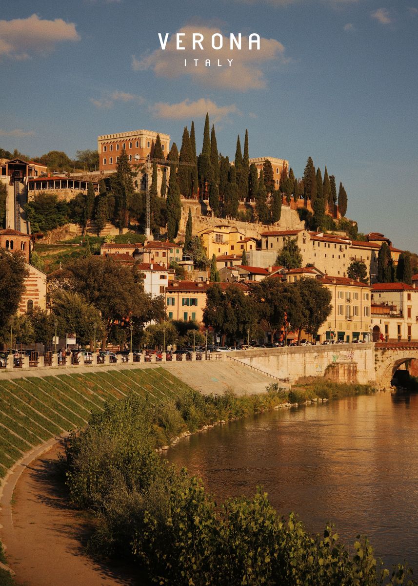 'Verona ' Poster, picture, metal print, paint by Explore Universe ...