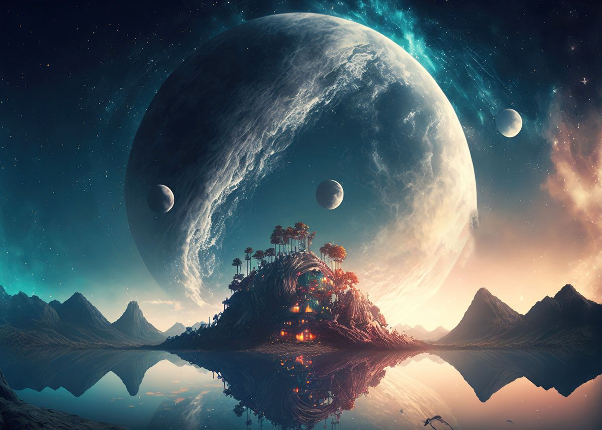 'Moon' Poster by Love104 Art115 | Displate