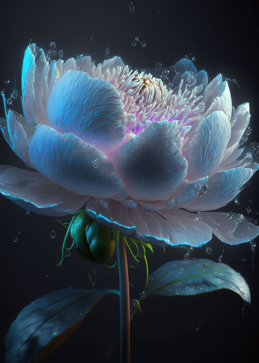 'Peonies' Poster, picture, metal print, paint by Ana Calvert | Displate