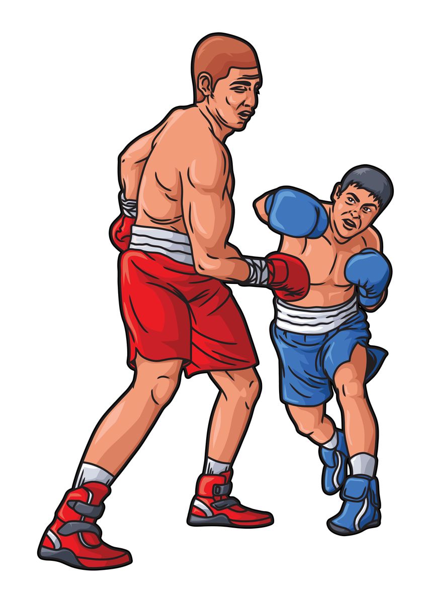 'Boxing Poses 01' Poster, picture, metal print, paint by hendra pratama ...
