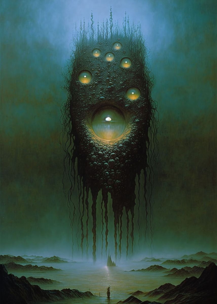 'The Eye Of Judgment' Poster, picture, metal print, paint by Felice ...