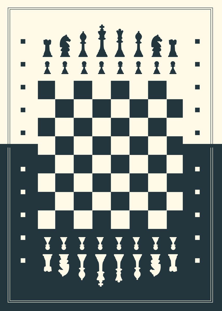 'Modern Chess Board' Poster, picture, metal print, paint by ...