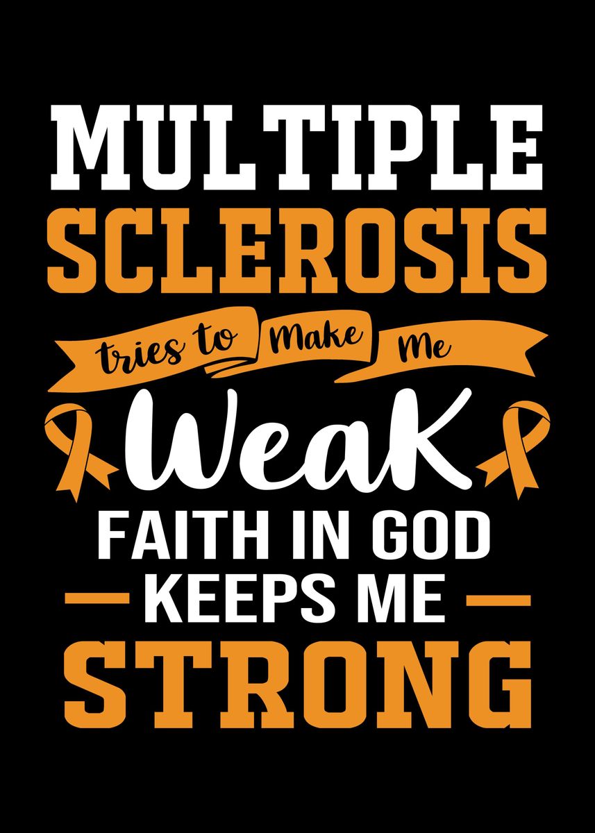 'MS Warrior Faith In God' Poster, picture, metal print, paint by ...