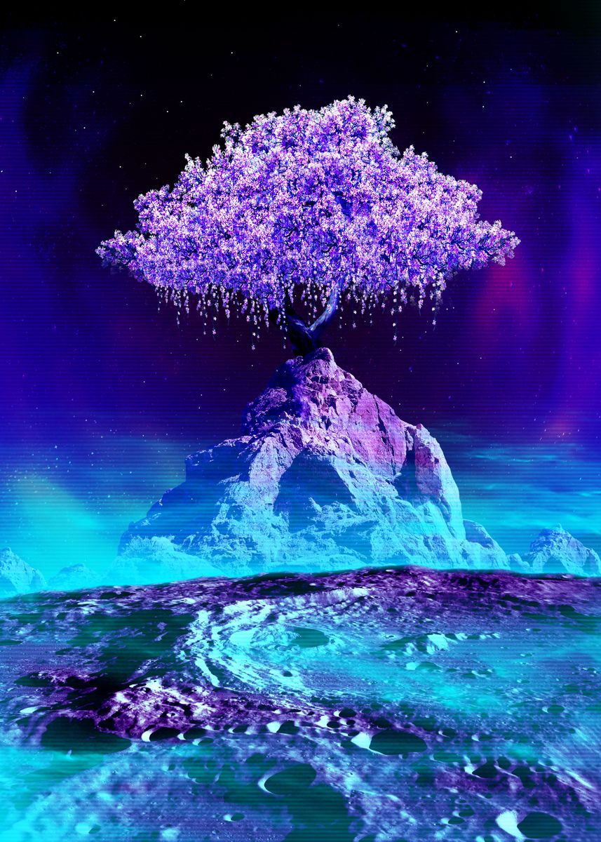 'tree fantasy' Poster, picture, metal print, paint by INSPIRE ...