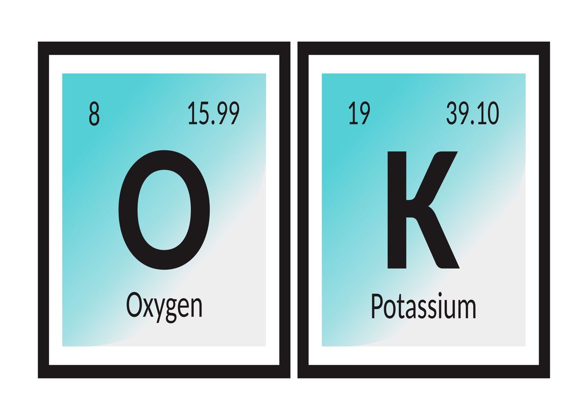'OK Periodic Table' Poster by Maozva | Displate