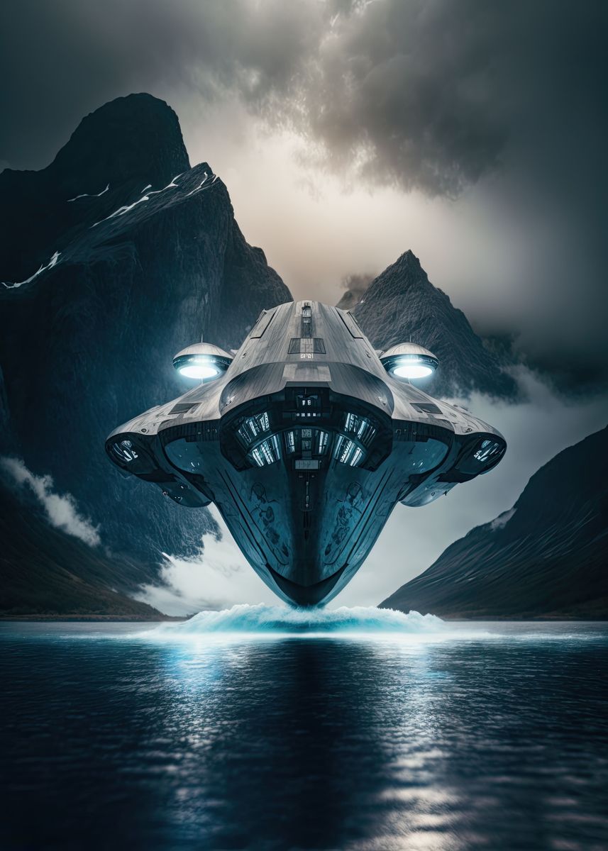 'Wavechaser 2' Poster, picture, metal print, paint by Ad AstrART | Displate