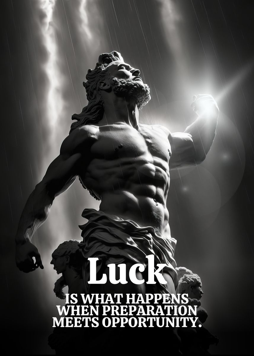 'Luck' Poster, picture, metal print, paint by Ji wong | Displate