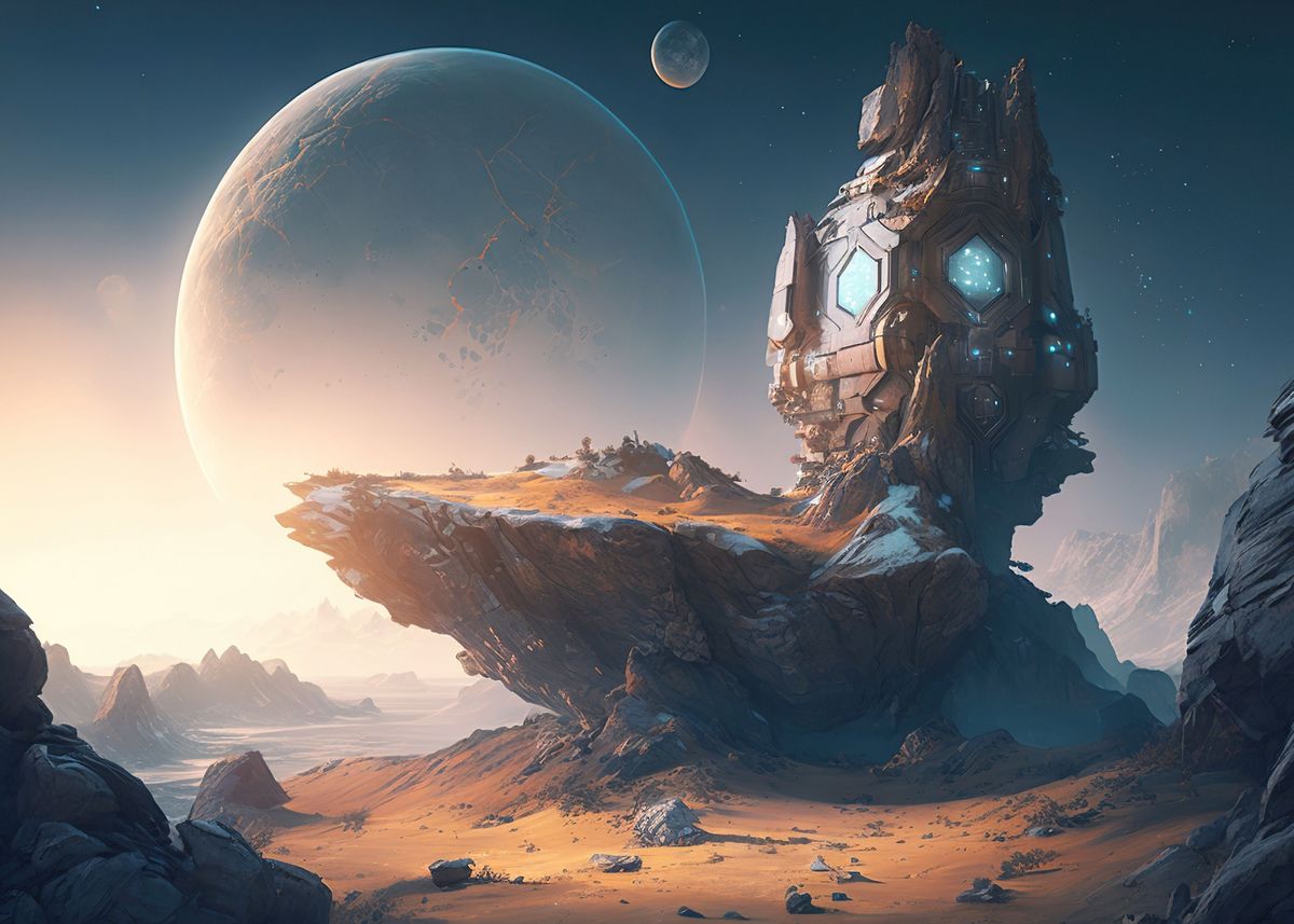 'Moon' Poster by Lucy Strome | Displate