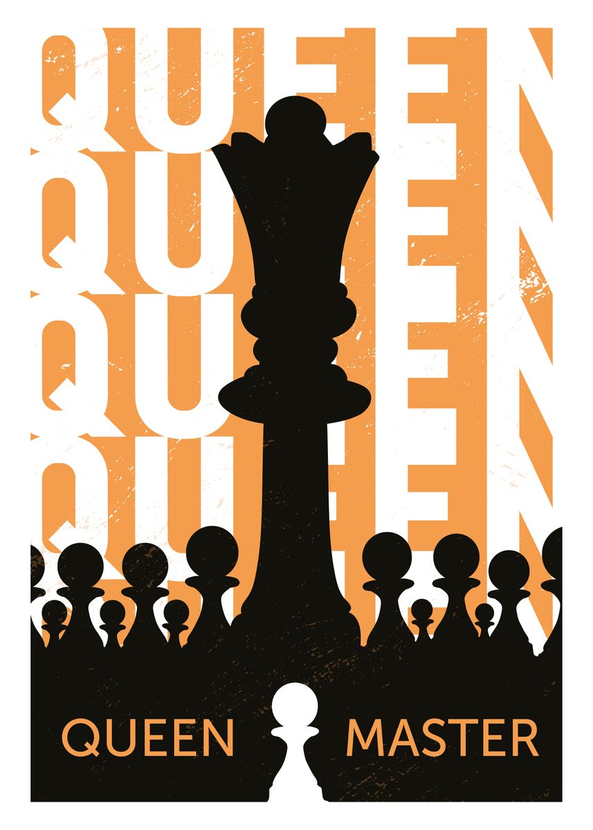 'Queen Master' Poster, picture, metal print, paint by jodotodesign ...
