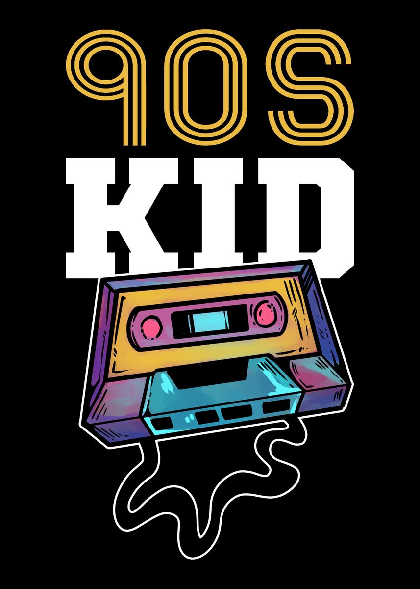 '90s Kid Recording Artist ' Poster, picture, metal print, paint by ...