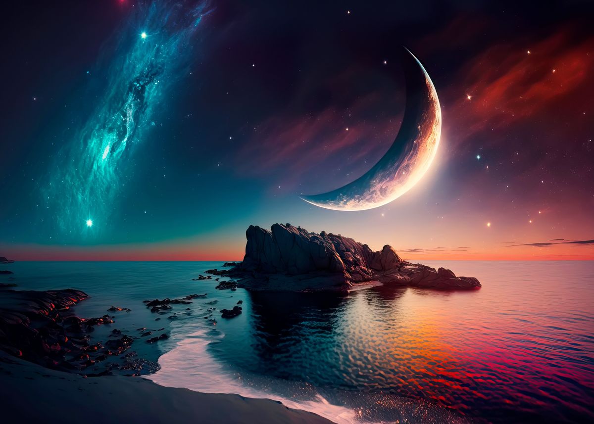 'Moon' Poster by Eliana Thobe | Displate