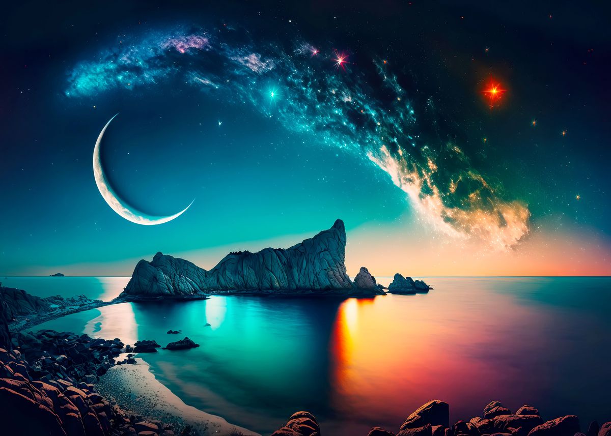 'Moon' Poster by Eliana Thobe | Displate