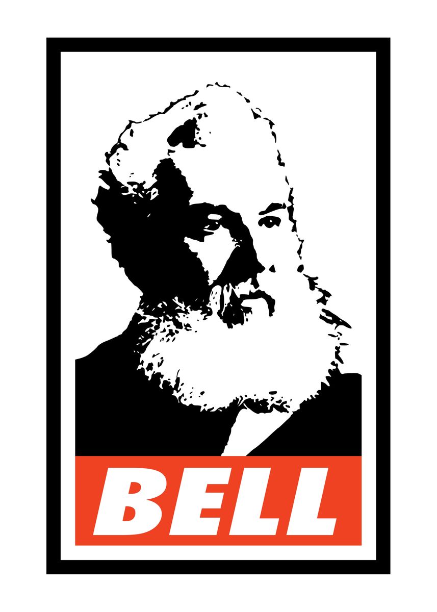 'Alexander Graham Bell' Poster, picture, metal print, paint by Filip ...
