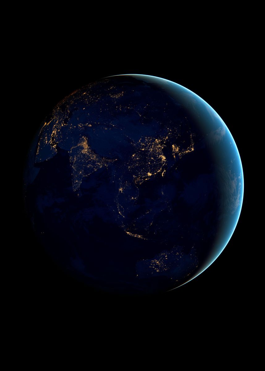 'Earth Planet' Poster, picture, metal print, paint by Finnick | Displate