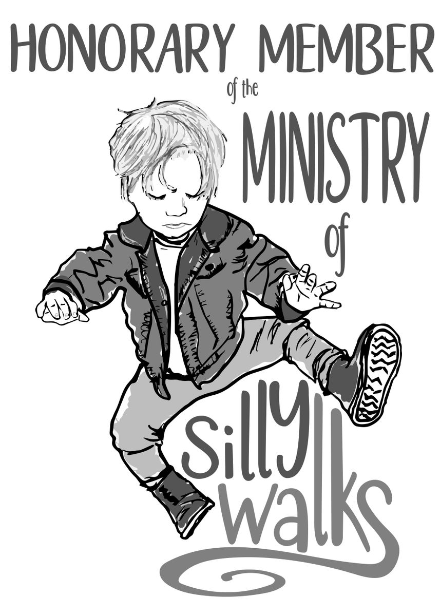 'Silly Walks' Poster, picture, metal print, paint by Jen Sanders | Displate