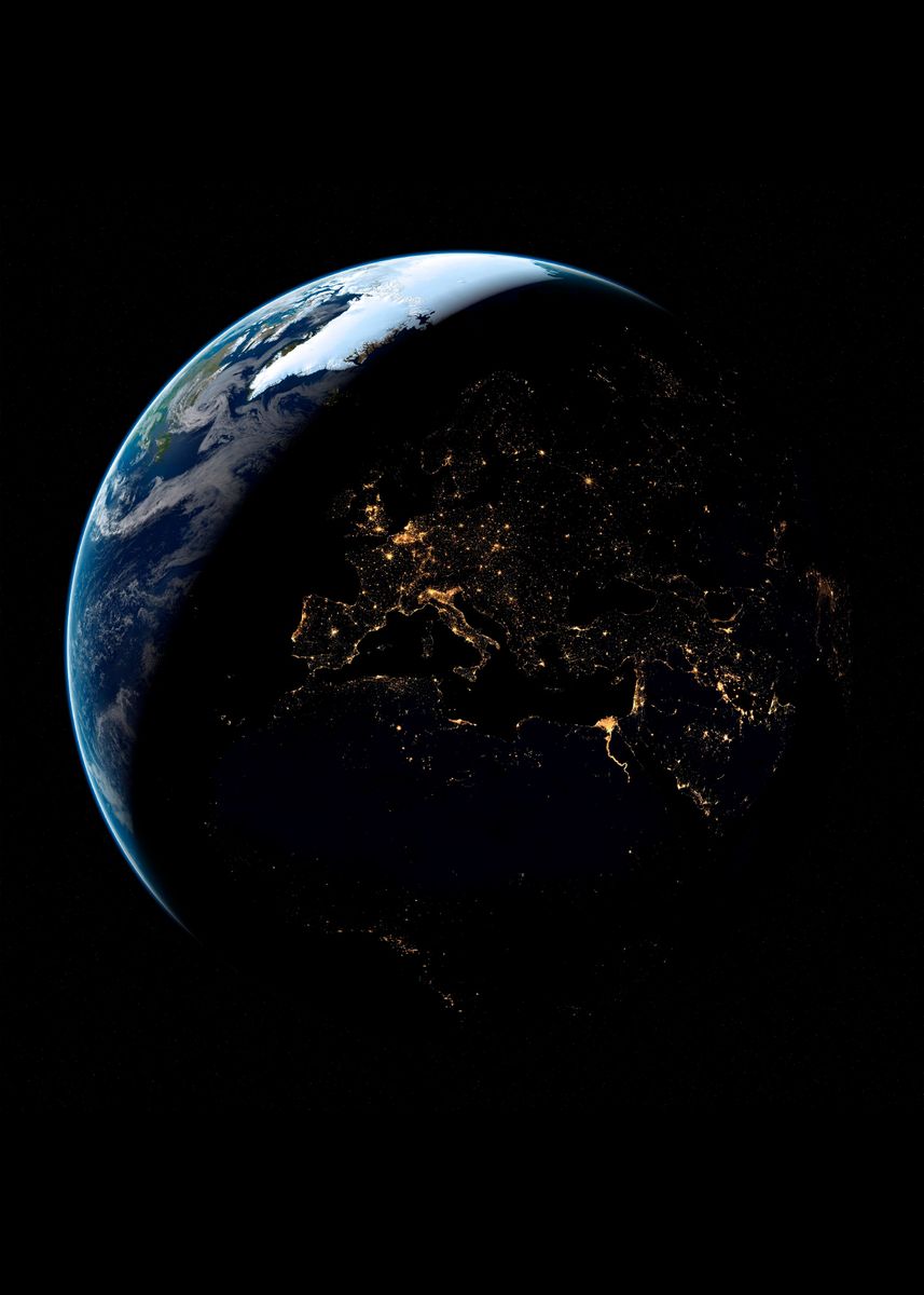'Earth Planet' Poster, picture, metal print, paint by Finn Vidtak ...