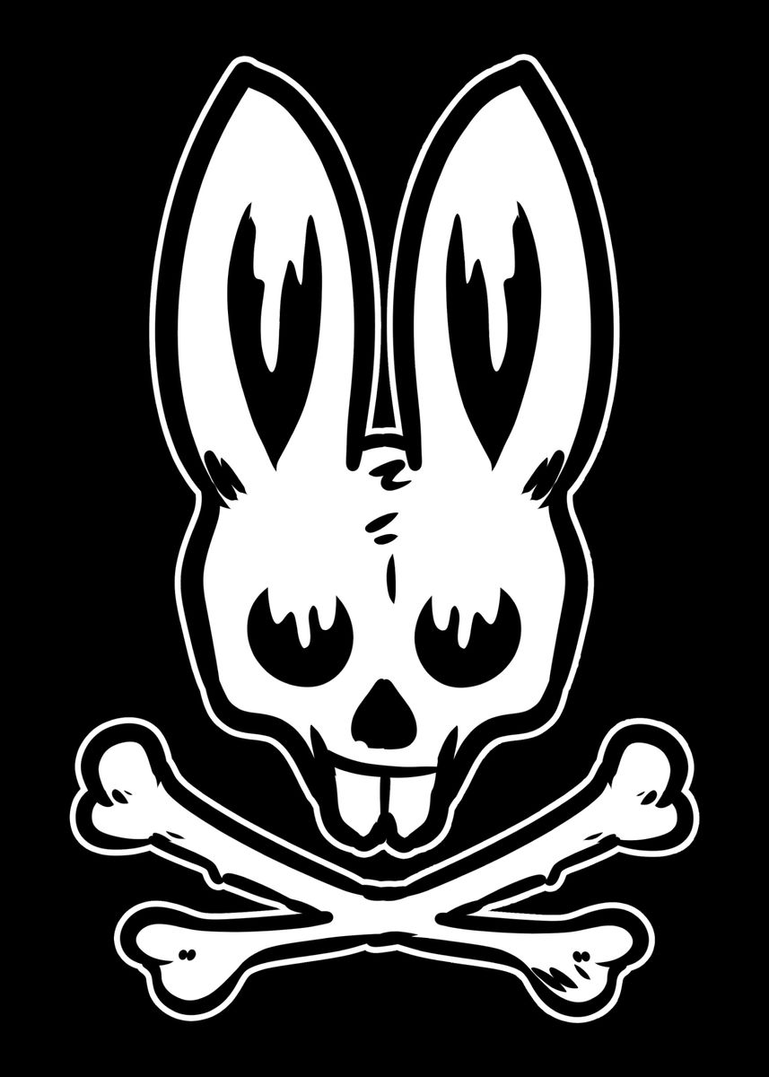 'Bone Rabbit Tattooist Gift' Poster, picture, metal print, paint by ...