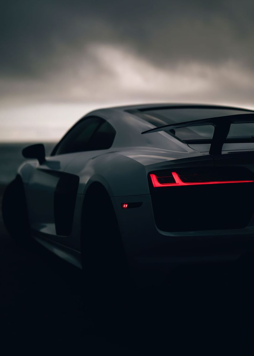 'Dark Audi Super Car' Poster, picture, metal print, paint by Richard ...