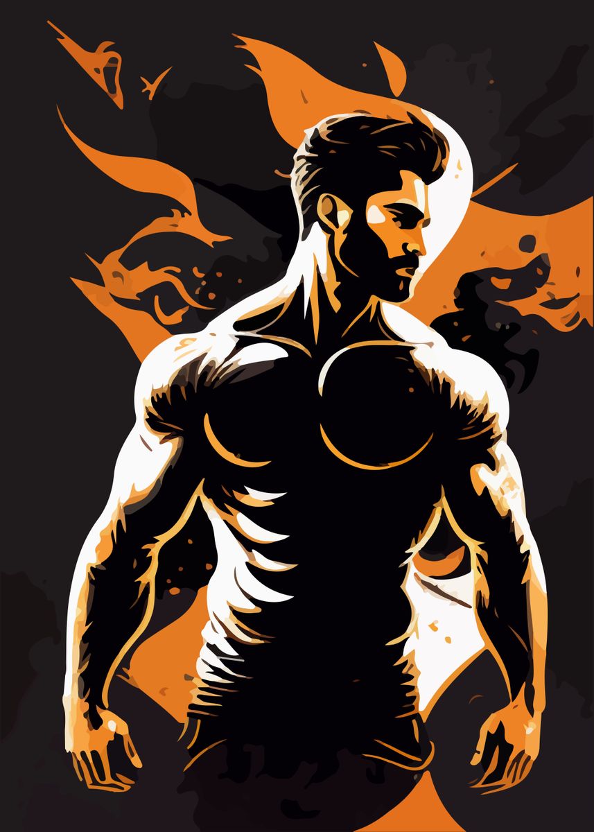 'Mesmerizing Model' Poster by Arthur Yosh | Displate