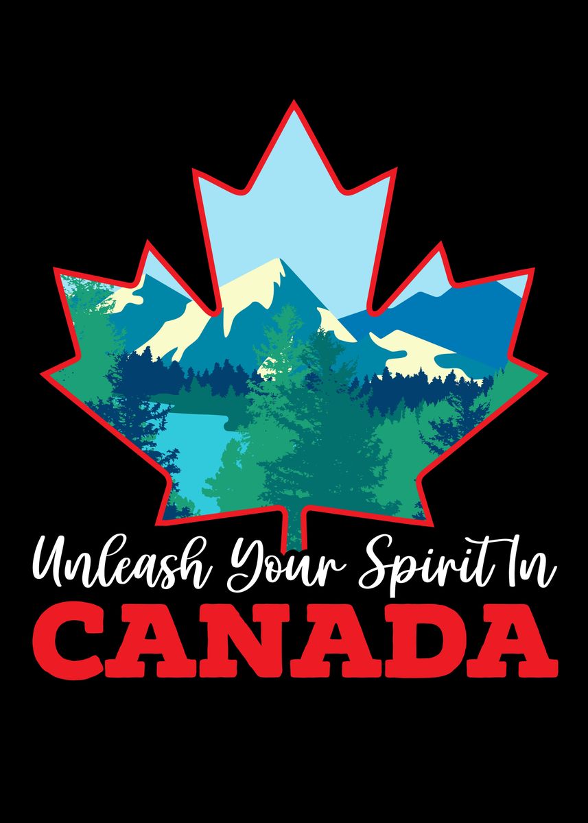 'Happy Canada Day Canadian' Poster by NAO | Displate