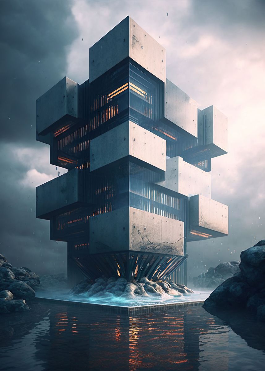 'Architectural Marvel' Poster, picture, metal print, paint by Ilyrin ...